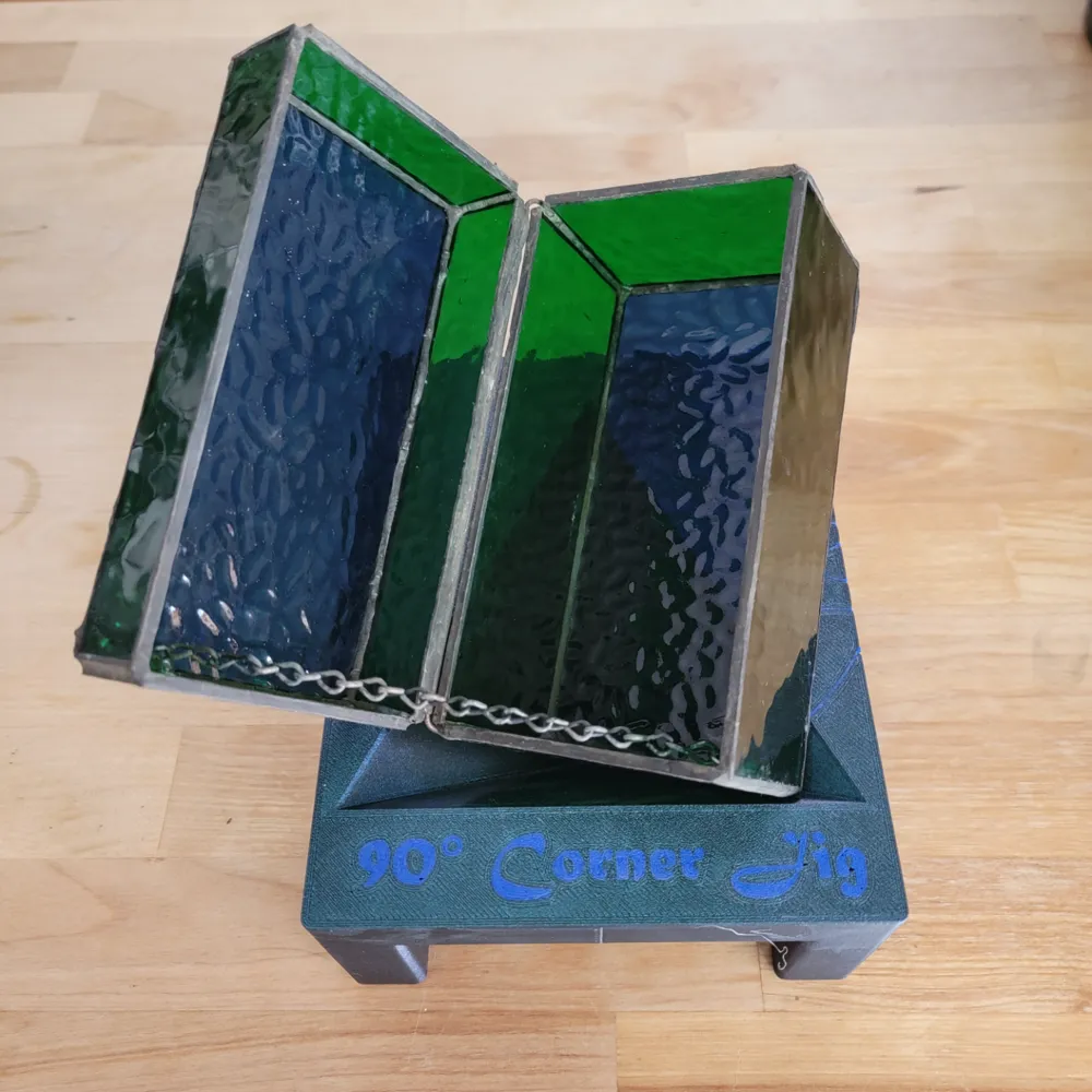 Stained Glass Box Jig - 90° Corner Jig - Free 3D Print Model - MakerWorld
