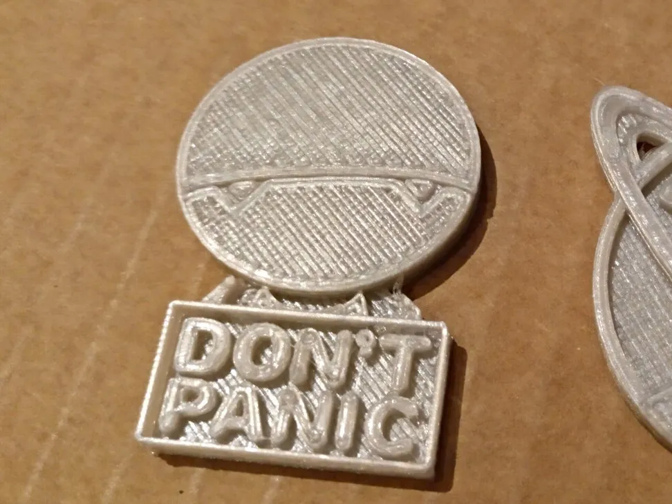 Don't Panic badge by jsada_xyz MakerWorld: Download Free 3D Models