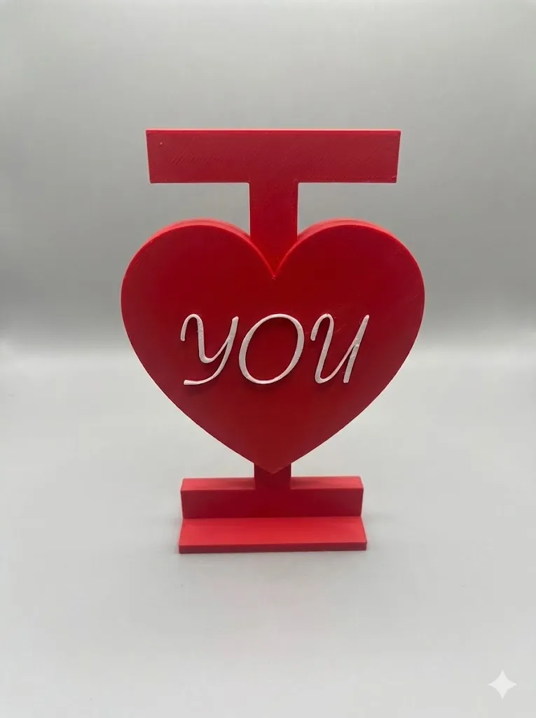 I Love YOU Valentine's Day Gift - Free 3D Print Model - MakerWorld
