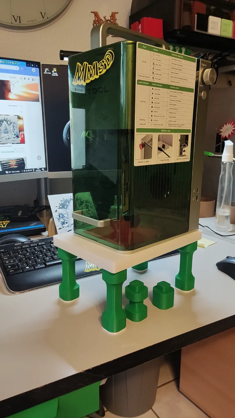 XTool F1 modular riser - Free 3D Print Model - MakerWorld