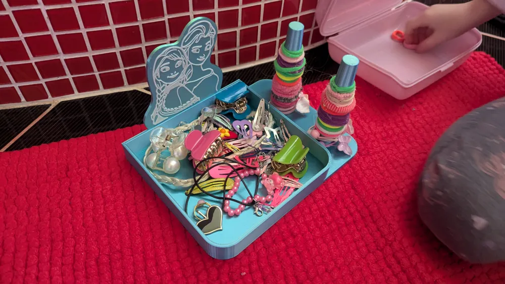 FROZEN Elsa & Anna Hair Tie Holder by David Procházka - MakerWorld