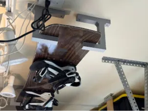 Ceiling Mounted Snowboard Rack by davedandeneau - MakerWorld