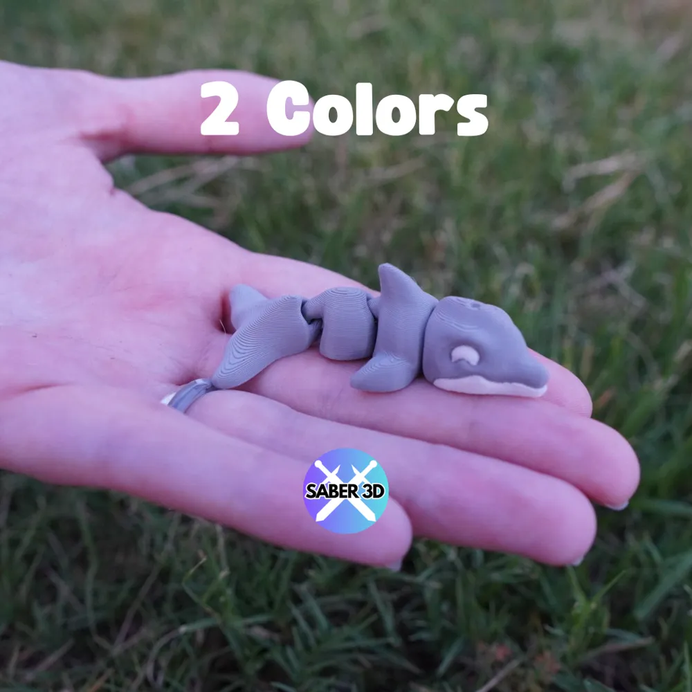 Mini Articulated Dolphin - Free 3D Print Model - MakerWorld