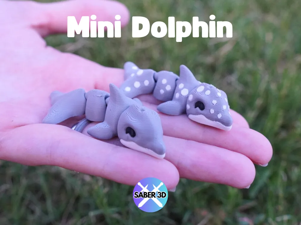 Mini Articulated Dolphin - Free 3D Print Model - MakerWorld