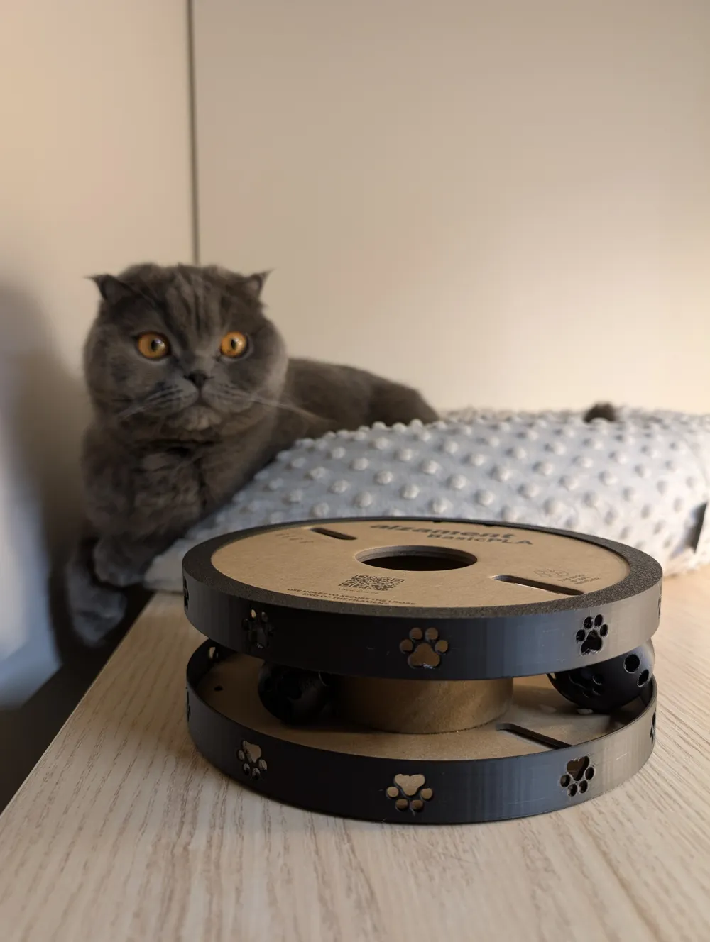 Filament Spool DIY Cat Dog Toy Treat Puzzle - Free 3D Print Model ...