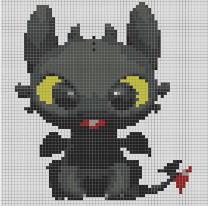 Chimuelo PixelArt by PixelPunch MakerWorld: Download Free 3D Models