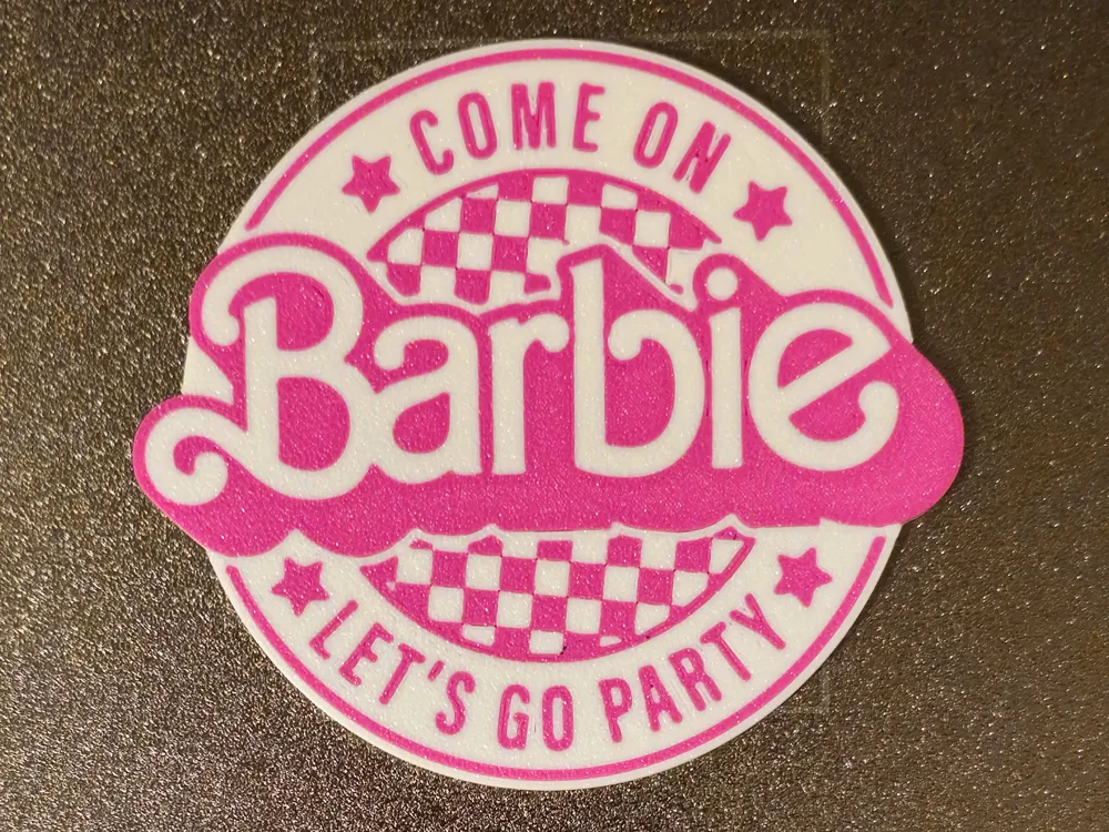 Barbie Coaster by neilault MakerWorld: Download Free 3D Models