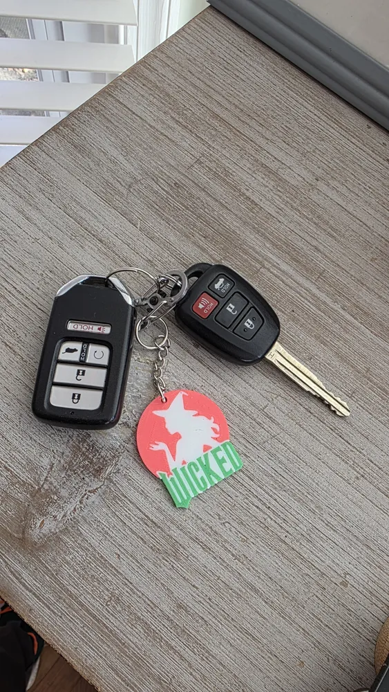 Wicked movie silhouette keychain by IronSerif MakerWorld: Download Free ...