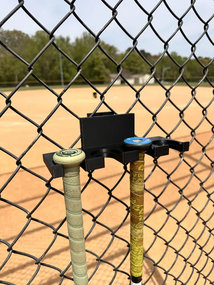 Fence System - Fence Mount Bat Holder - Free 3D Print Model - MakerWorld