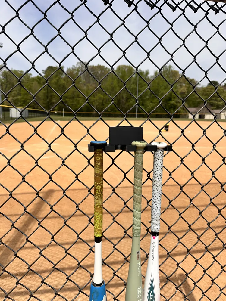 Fence System - Fence Mount Bat Holder - Free 3D Print Model - MakerWorld