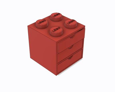 Lego Chest of drawers brick 2x2 by Gimmy3D - MakerWorld