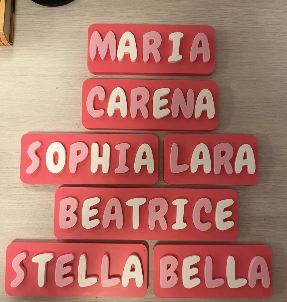 Kids Name Puzzle Collection - Free 3D Print Model - MakerWorld