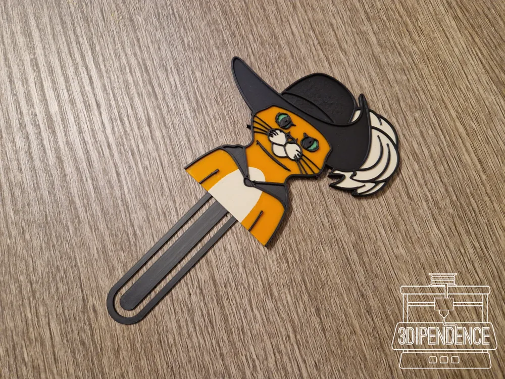 Puss in Boots Bookmark / Topper by 3Dipendence - MakerWorld