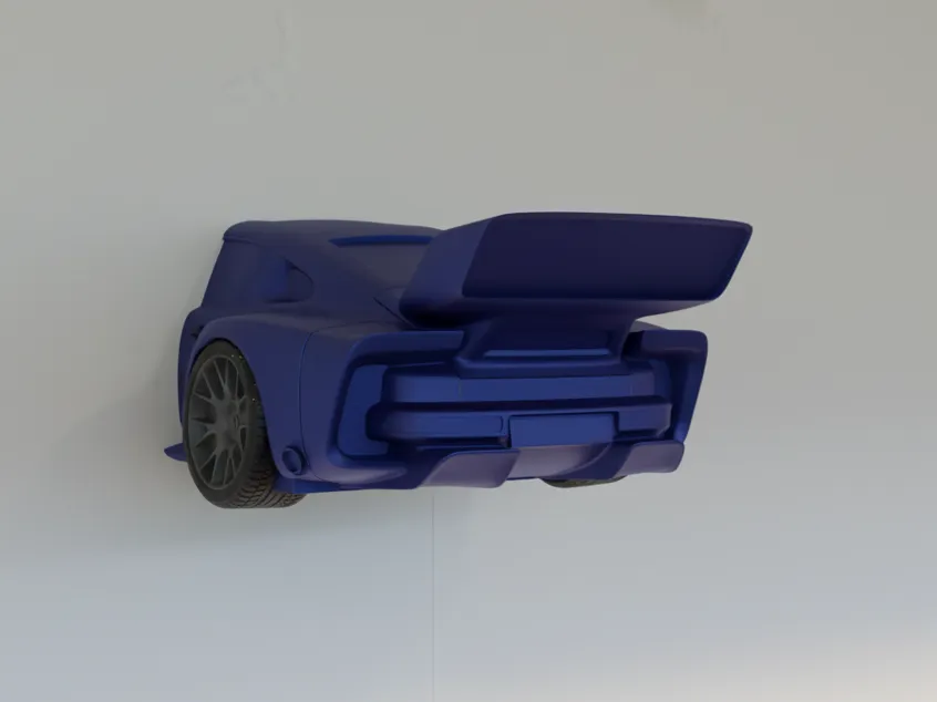 Singer 911 DLS Turbo Wandkunst - Rückansicht – Kostenloses 3D ...