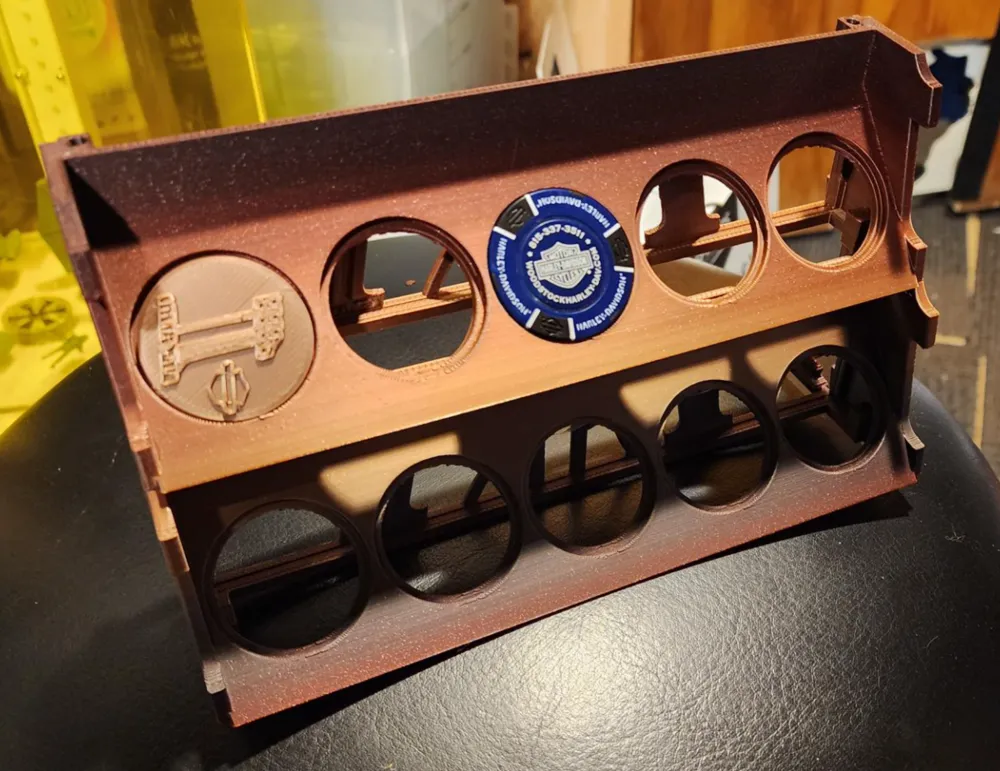 HD Poker chip holder - Free 3D Print Model - MakerWorld