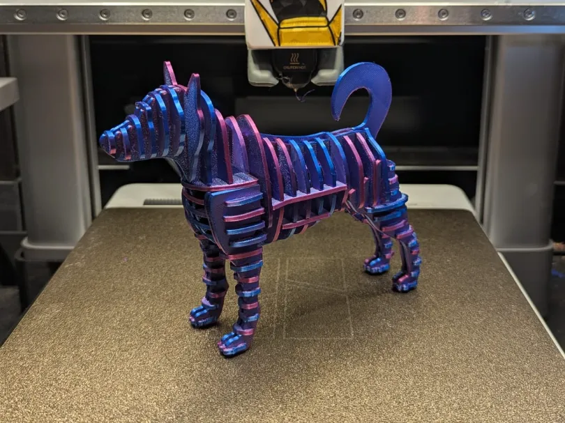 Interlocking Dog Buildplate two by Timo MakerWorld: Download Free 3D Models