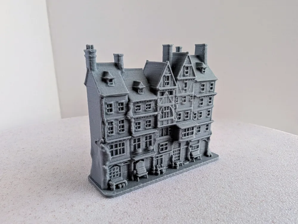 Medieval Row Houses Miniature 057 - Free 3D Print Model - MakerWorld