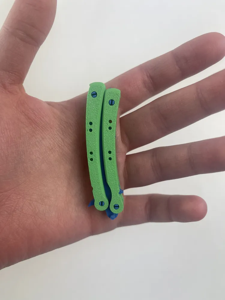 Mini Butterfly Knife Fidget Toy - Free 3D Print Model - MakerWorld