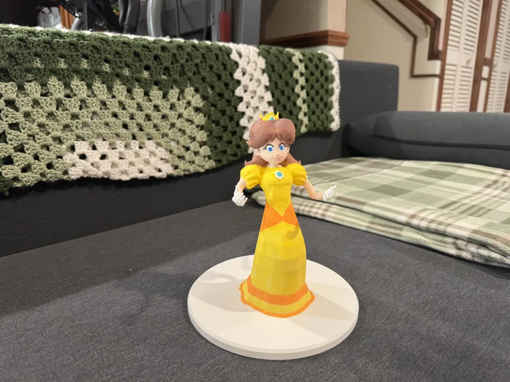 Princess Daisy Phone Stand - Free 3D Print Model - MakerWorld
