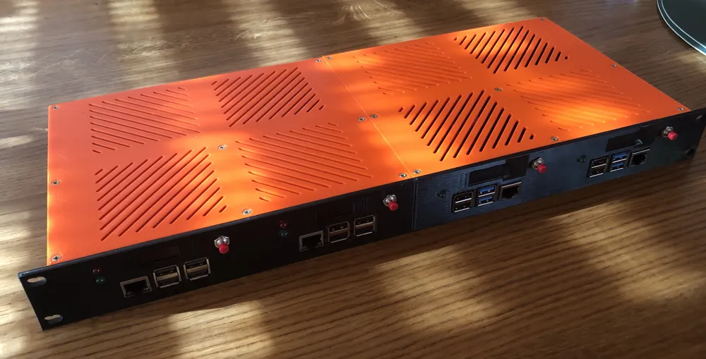 19" rack case for 4 Raspberry Pi and PSU - Free 3D Print Model - MakerWorld