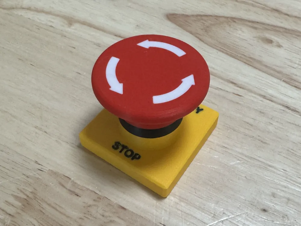 E-Stop Emergency Stop Button Fidget Clicker by tooling_lee - MakerWorld