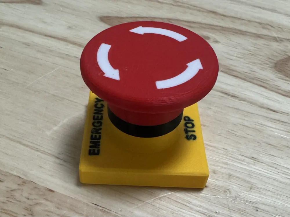 E-Stop Emergency Stop Button Fidget Clicker by tooling_lee - MakerWorld