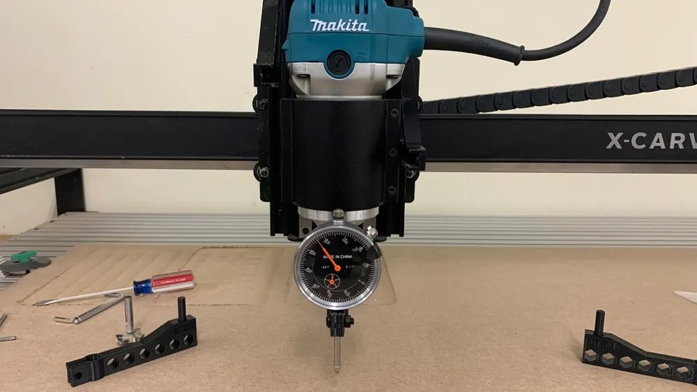 X-Carve 1/4" CNC Dial Indicator Tramming Mount by rjtwin - MakerWorld