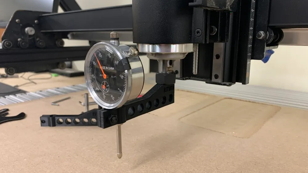X-Carve 1/4" CNC Dial Indicator Tramming Mount by rjtwin - MakerWorld