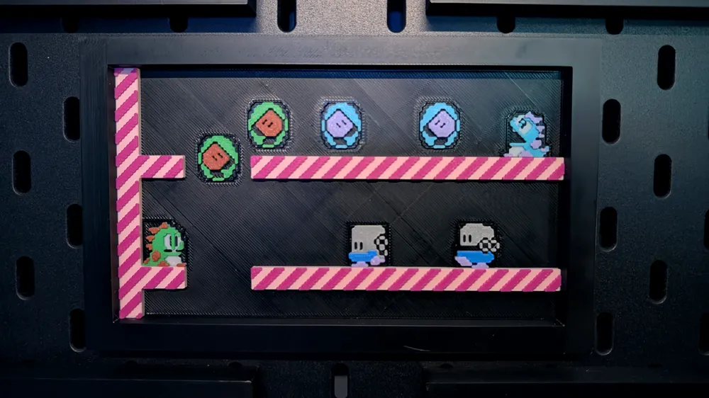 Bubble Bobble Wall Art by LayeredPixels by Tomas MakerWorld: Download Free 3D Models