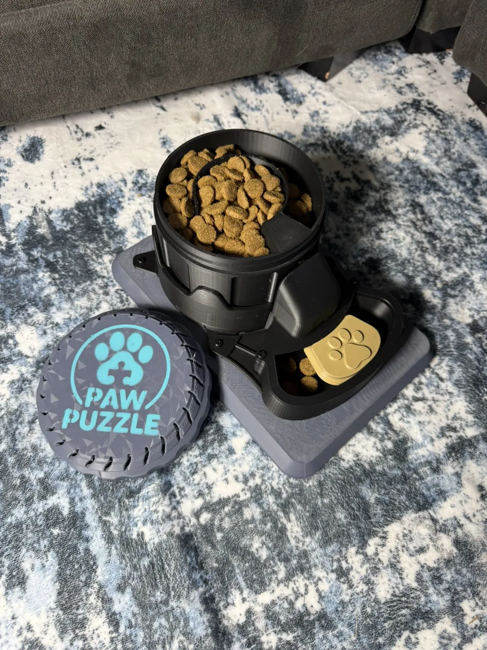 PAW Puzzle - The Fun Dog Food Feeder - Free 3D Print Model - MakerWorld