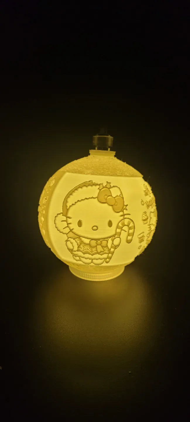 Christ Hello Kitty Lithophane Ornament by Galactic Creations 3D ...