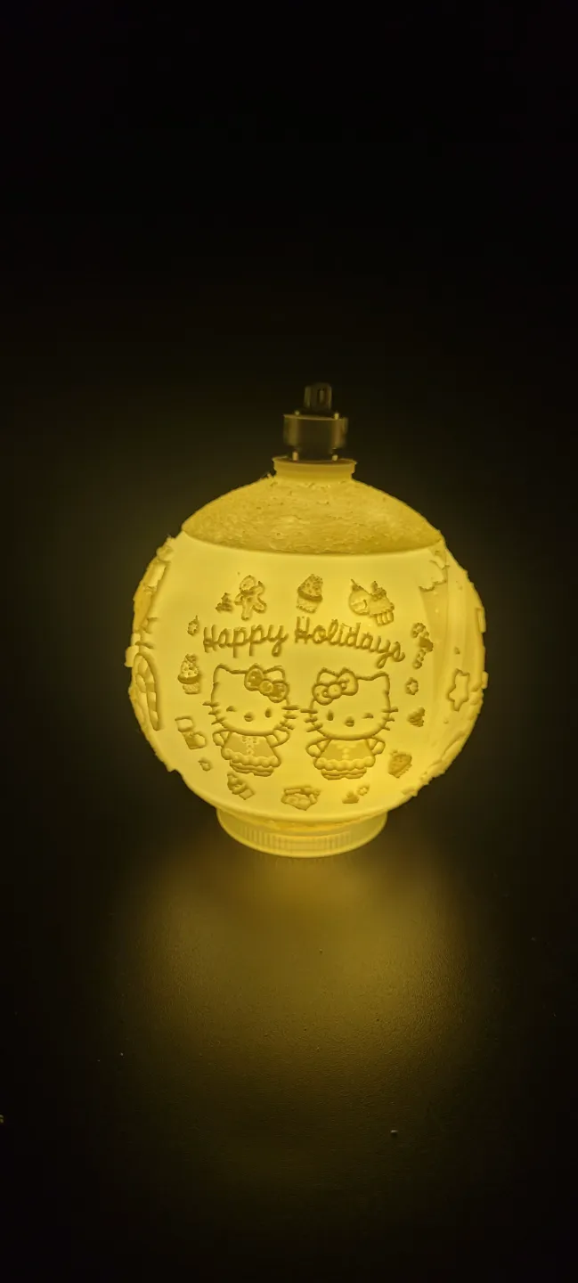 Christ Hello Kitty Lithophane Ornament by Galactic Creations 3D ...