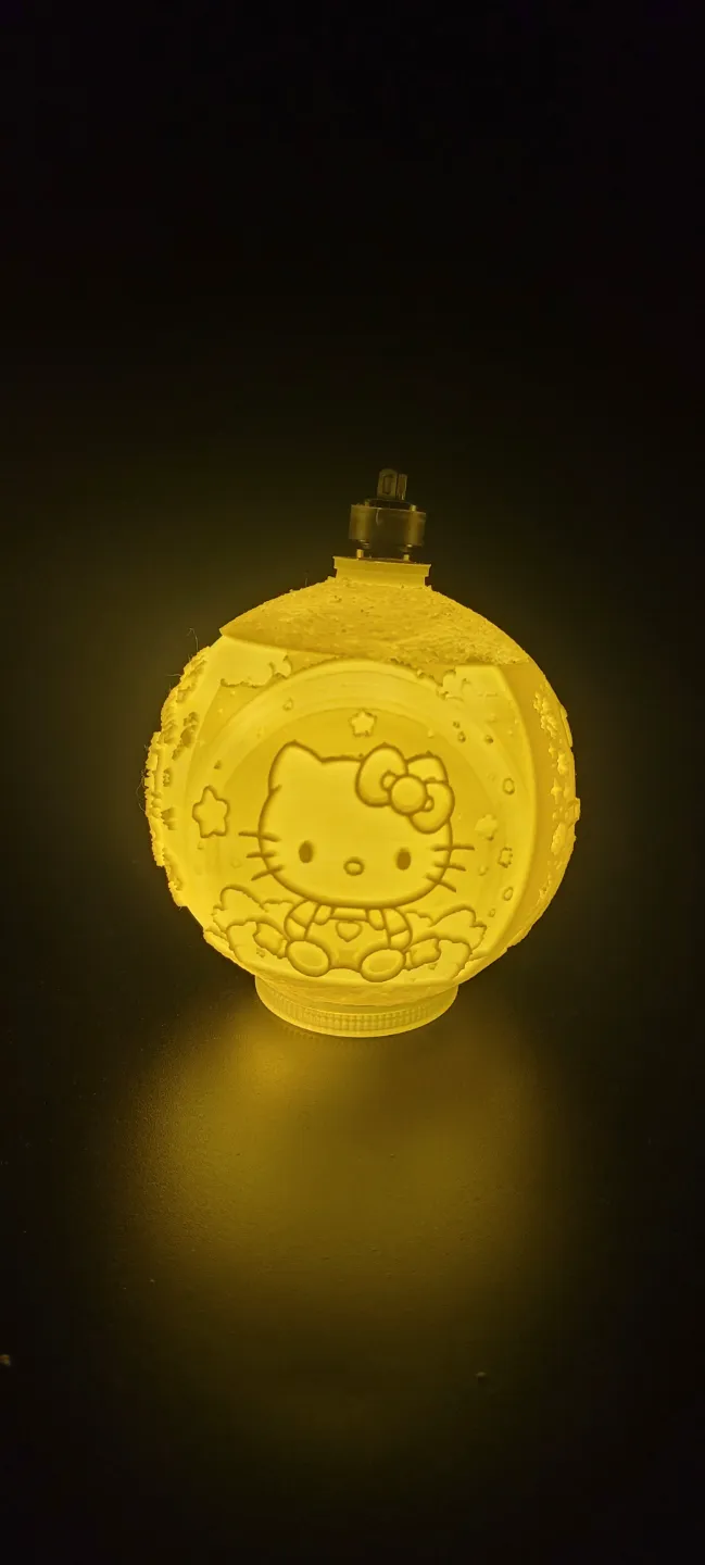 Christ Hello Kitty Lithophane Ornament by Galactic Creations 3D ...
