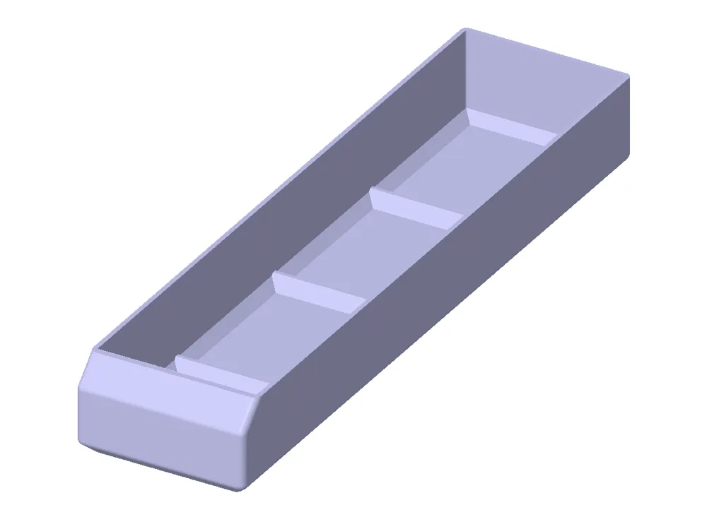 Organizer 1x4 half height (55 mm grid) by FlugtN - MakerWorld