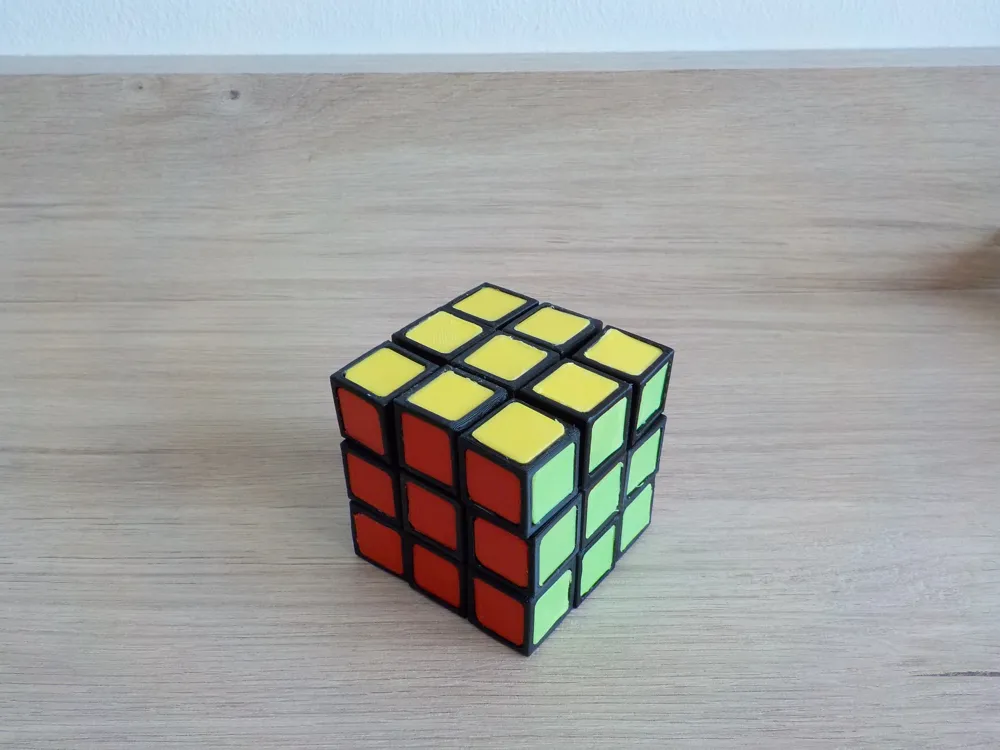 Rubik's cube fully 3D printable with no AMS - Free 3D Print Model ...