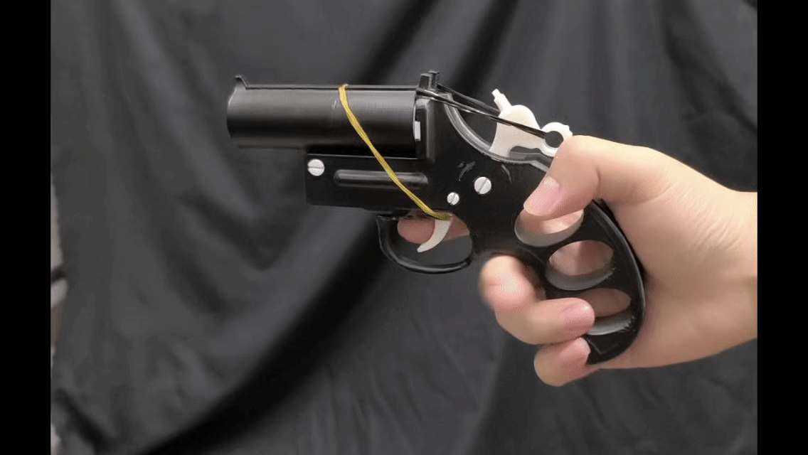 Small Handheld Firecracker Launcher (No Hardware) by HANMAO MakerWorld: Download Free 3D Models