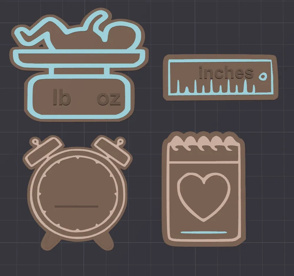 Birth stats personalizable birth Announcement by Stoddard MakerWorld ...