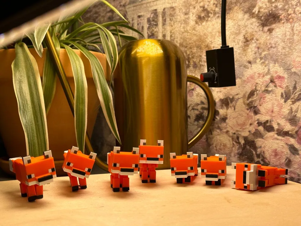 Minecraft Fox Articulated - Free 3D Print Model - MakerWorld