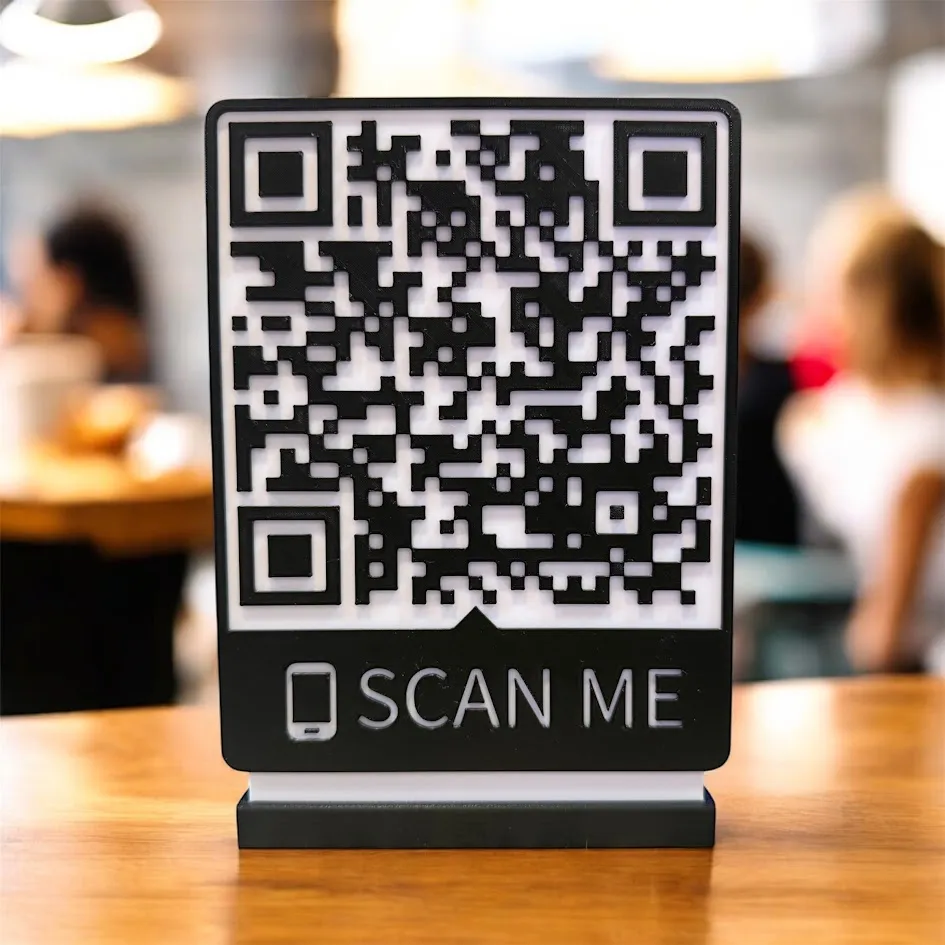 Customizable QR Stand - Free 3D Print Model - MakerWorld
