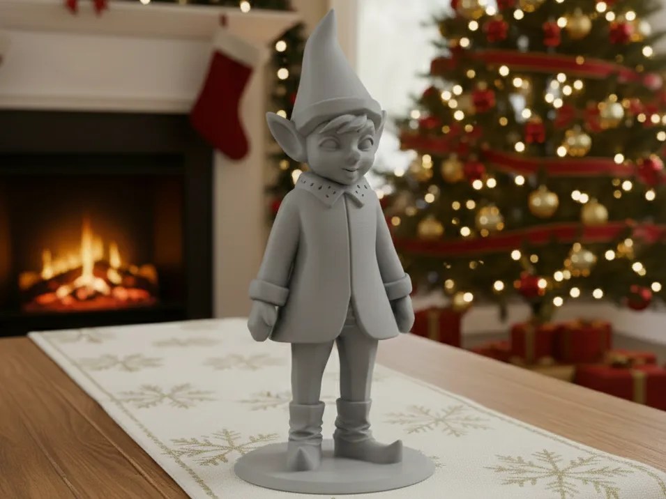 Figura de Elfo Navideño - Modelo de impresión 3D gratuito - MakerWorld