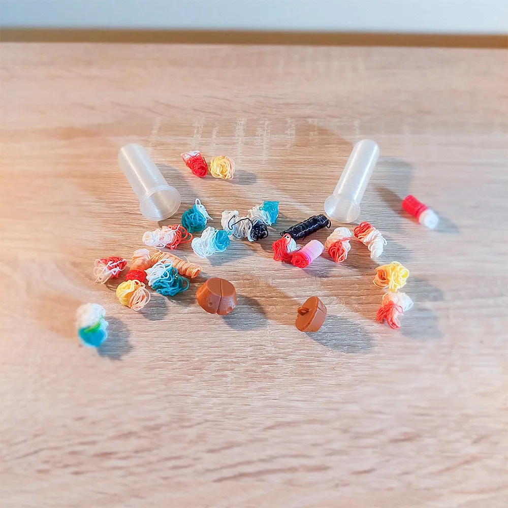 Lab Keychain – Vial/Glass with Bambu poop inside by Vlad Radu ...