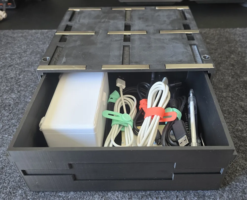 Magnetic Desk Underside Drawer - Free 3D Print Model - MakerWorld