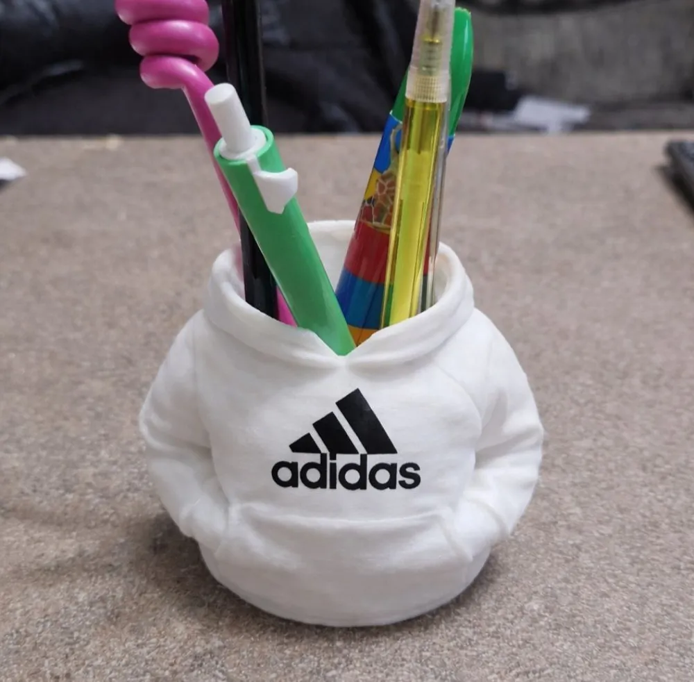 sweatshirt pen holder with a large adidas logo - Free 3D Print Model ...