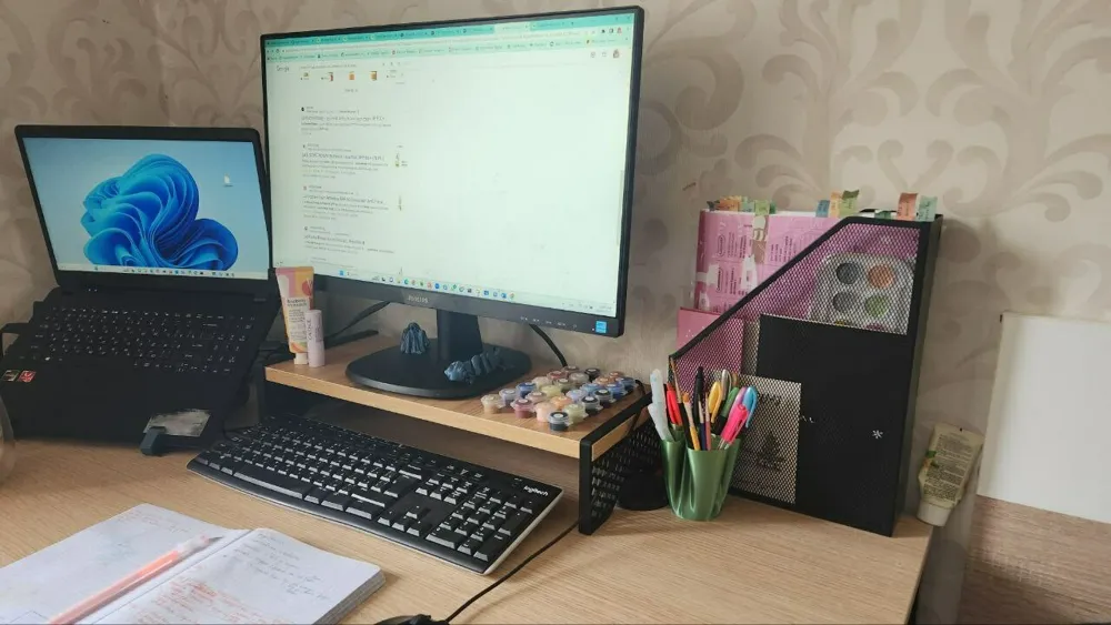 Monitor stand honeycomb by K2 Tech Designs - MakerWorld