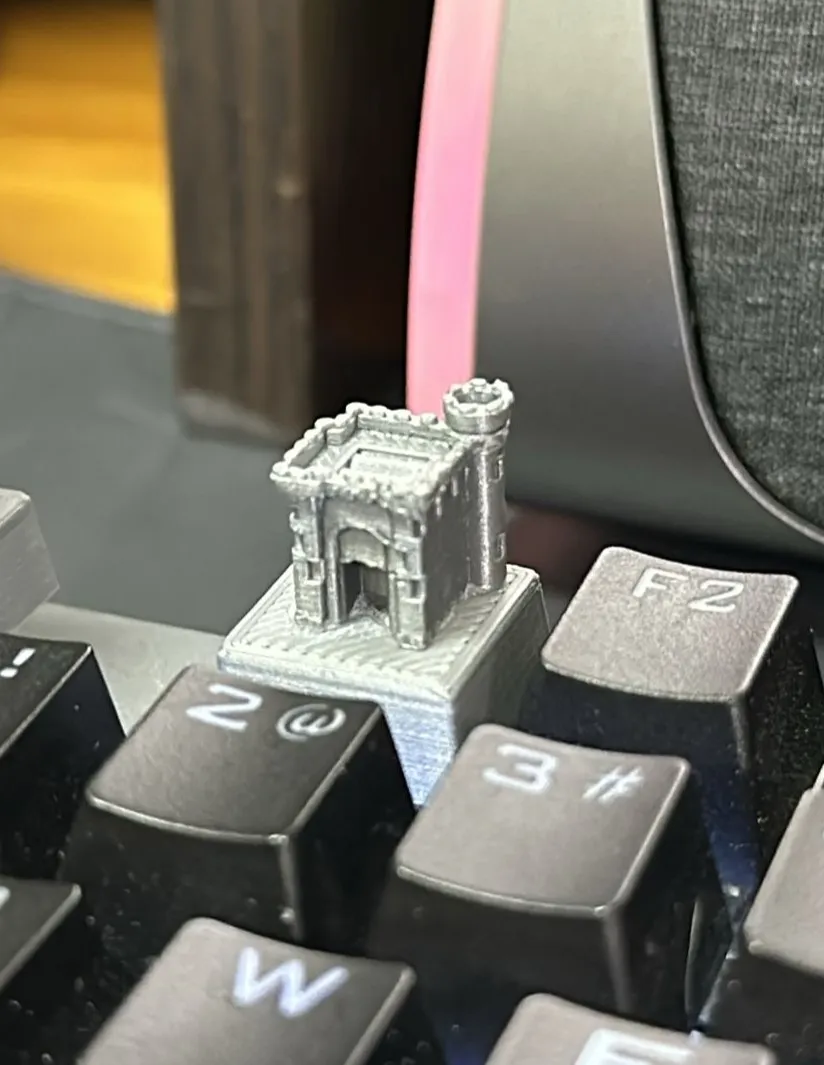 AOE Castle Keycap - Free 3D Print Model - MakerWorld