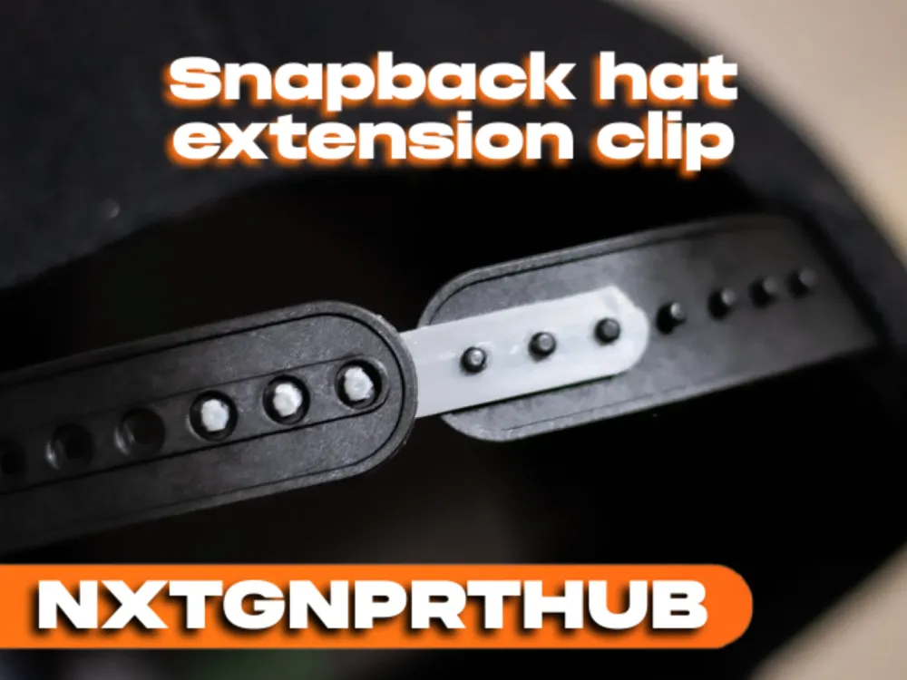 Snapback Hat Extension Clip by NxtGnPrtHub - MakerWorld