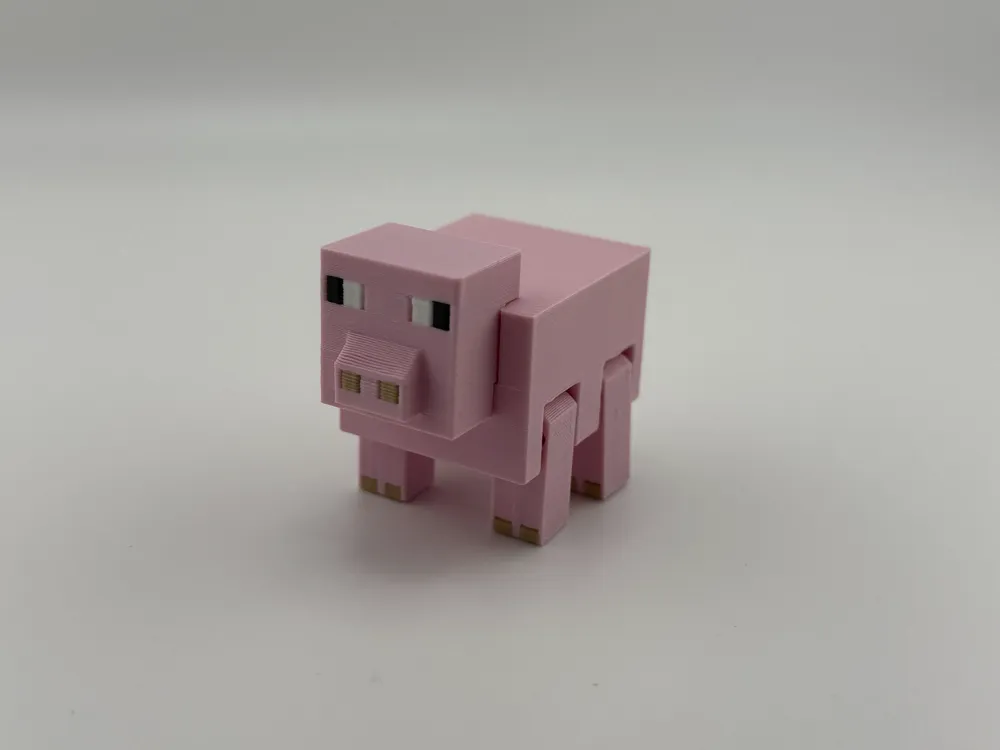 Flexi Minecraft Pig - Free 3D Print Model - MakerWorld