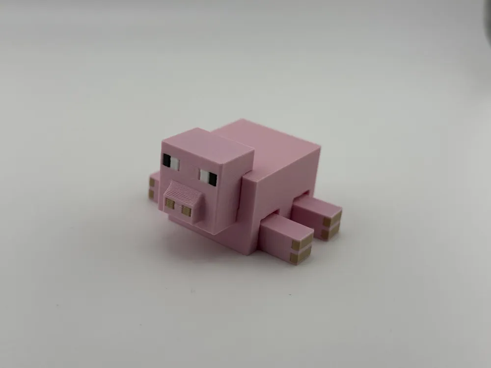 Flexi Minecraft Pig - Free 3D Print Model - MakerWorld