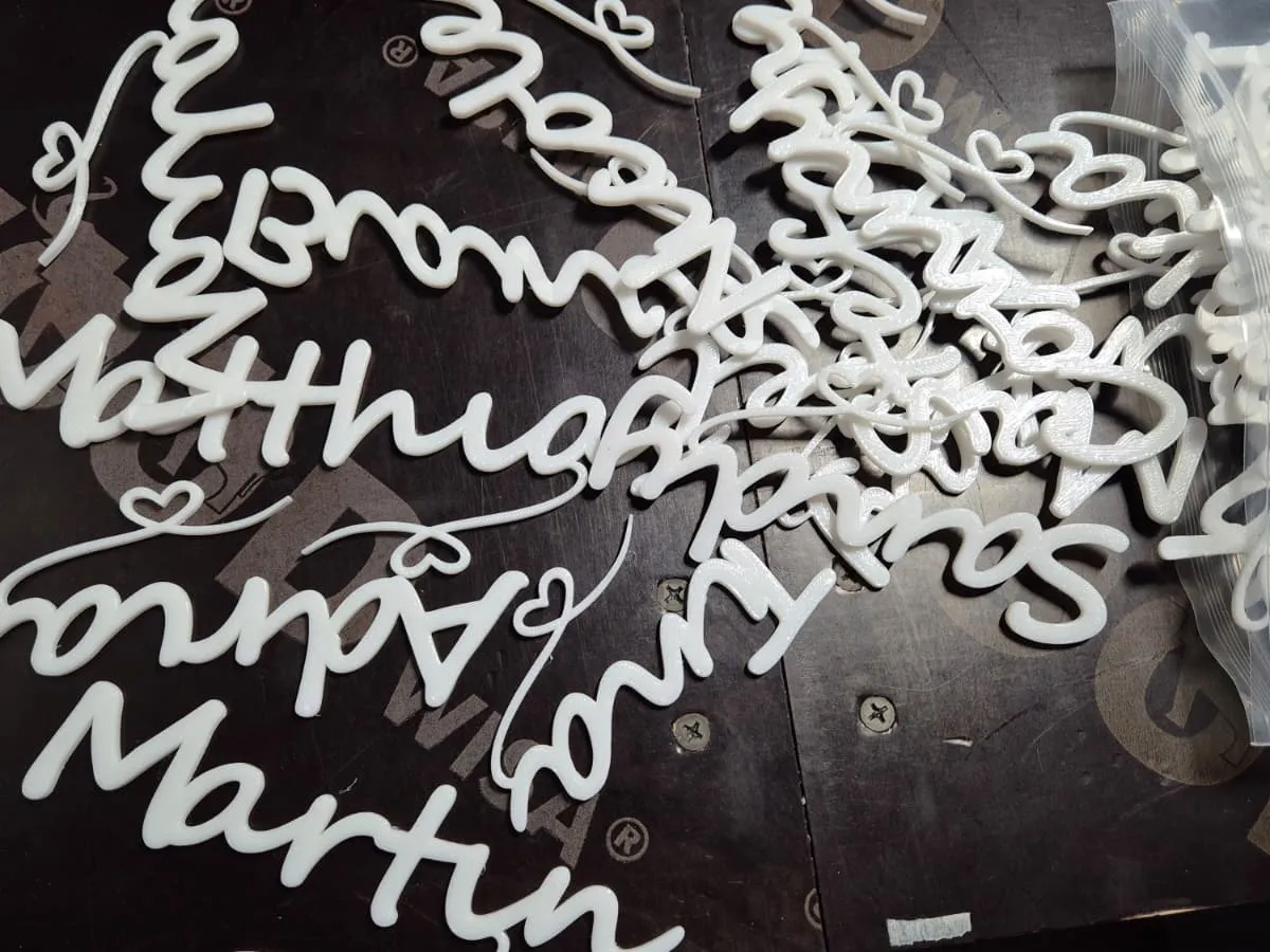 Glass Name Tags over 200 Names - Free 3D Print Model - MakerWorld