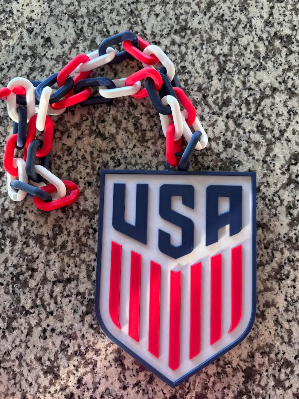 US Soccer Logo for Necklace - Free 3D Print Model - MakerWorld